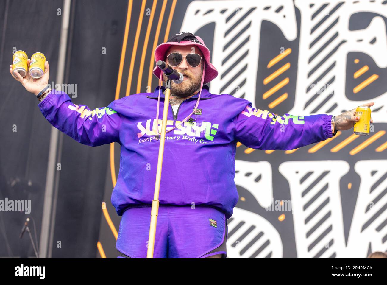 Napa, USA. 28th May, 2023. Teddy Swims (Jaten Dimsdale) during the BottleRock Music Festival on ...