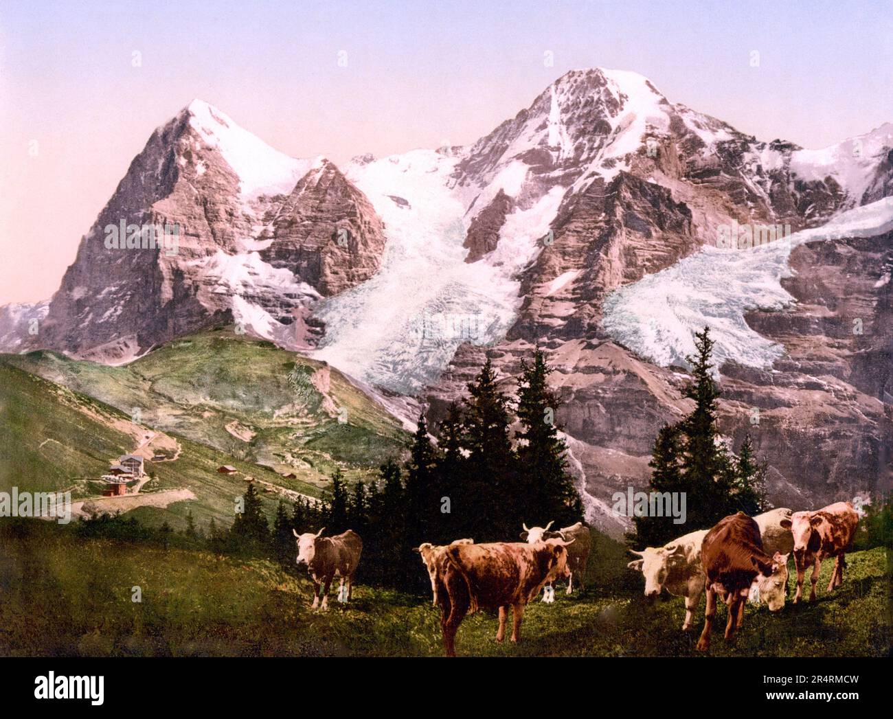 Wengernalp, Mönch and Eiger, Wengen, Bernese Alps, Bern, Switzerland ...