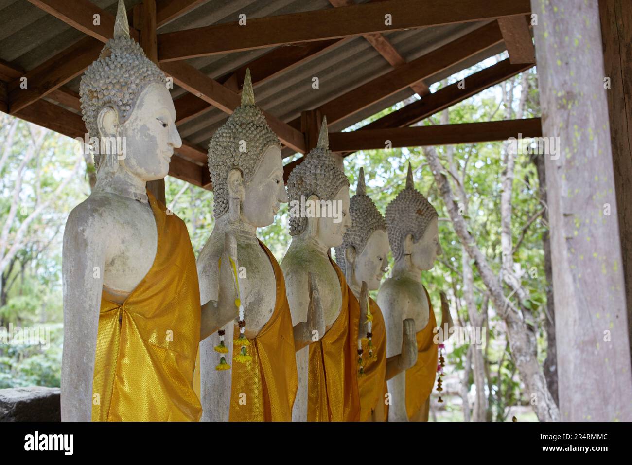 Phra That Phu Pek, an ancient Khmer temple atop a hill in Thailand's ...