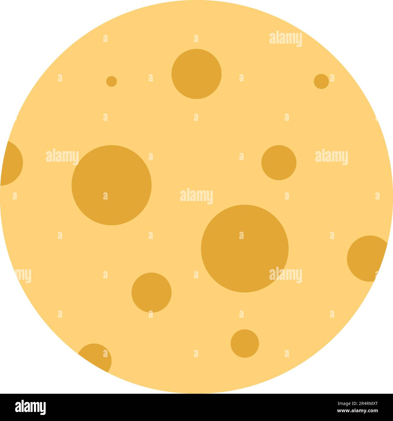 full moon icon. moon sign. cartoon planet moon symbol. flat style Stock ...