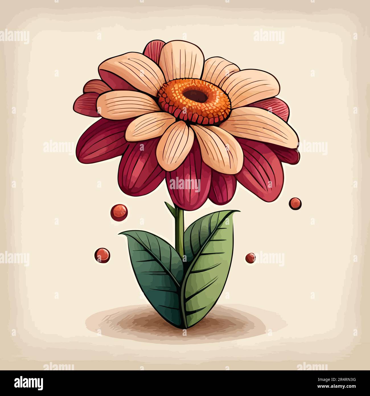 Nature's Delight: A colorful flower vector that captures the essence of ...
