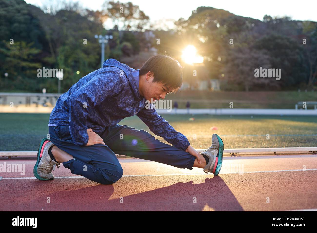 Japanese athlete training Stock Photo - Alamy