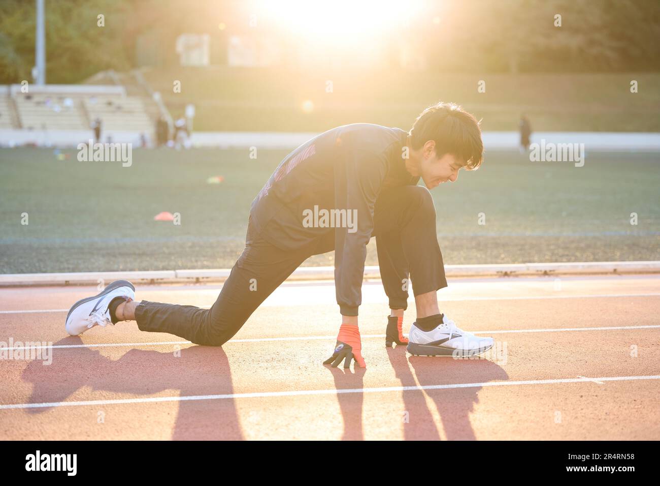 Japanese athlete training Stock Photo - Alamy