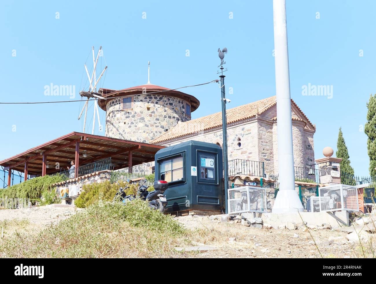 The scenic Cunda Island outside of Ayvalik, Turkey is a Greek town that ...