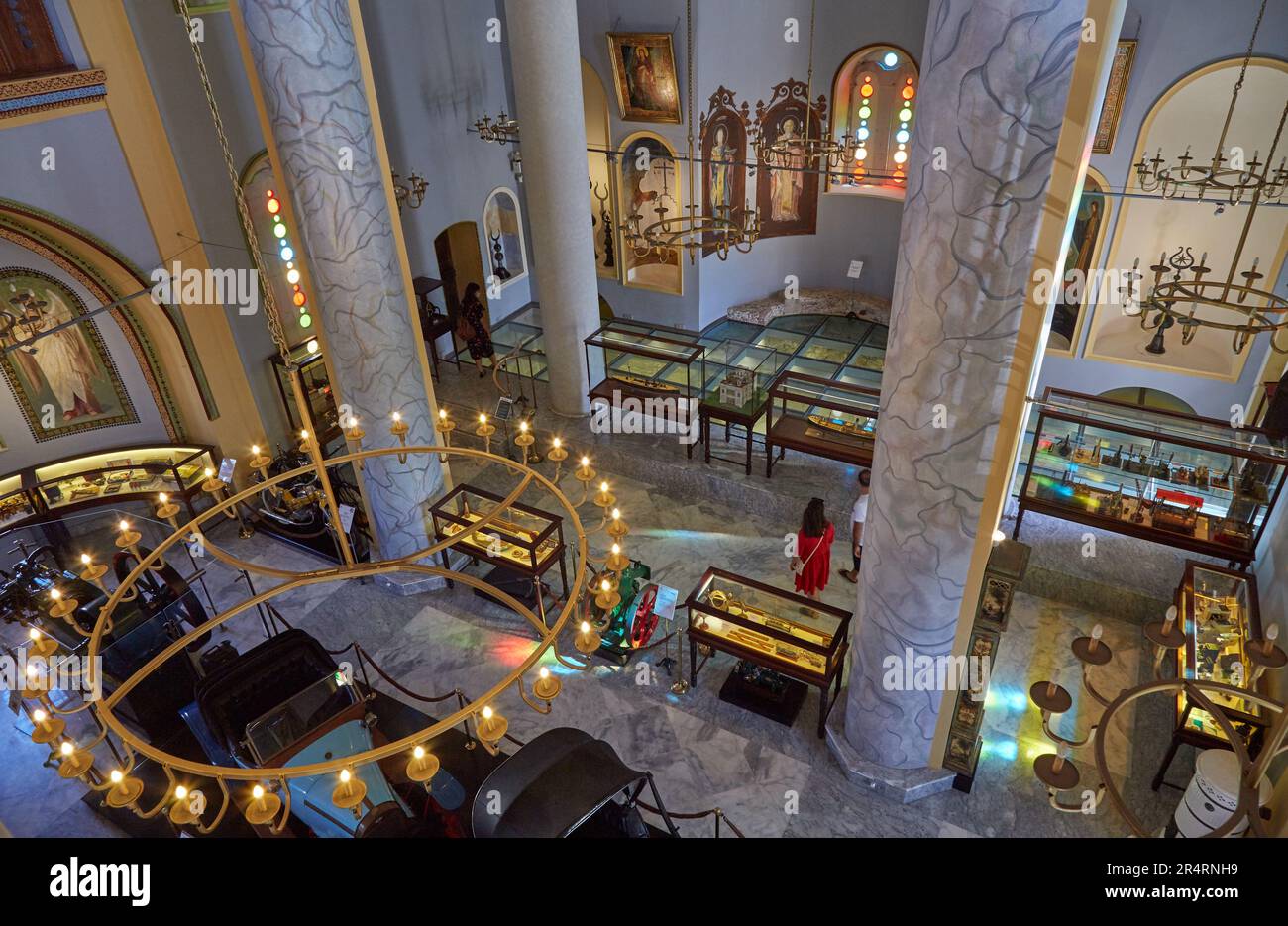 The Rahmi M Koc Museum on Cunda Island outside of Ayvalik, Balikesir ...