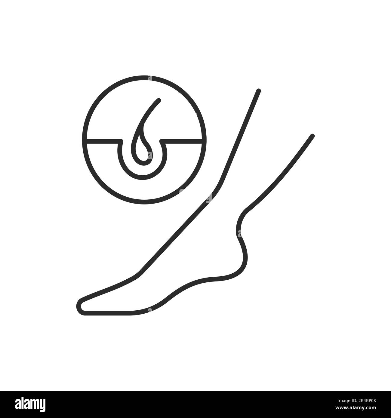 Hair Removal Icon Vector Illustration Isolated On White Editable