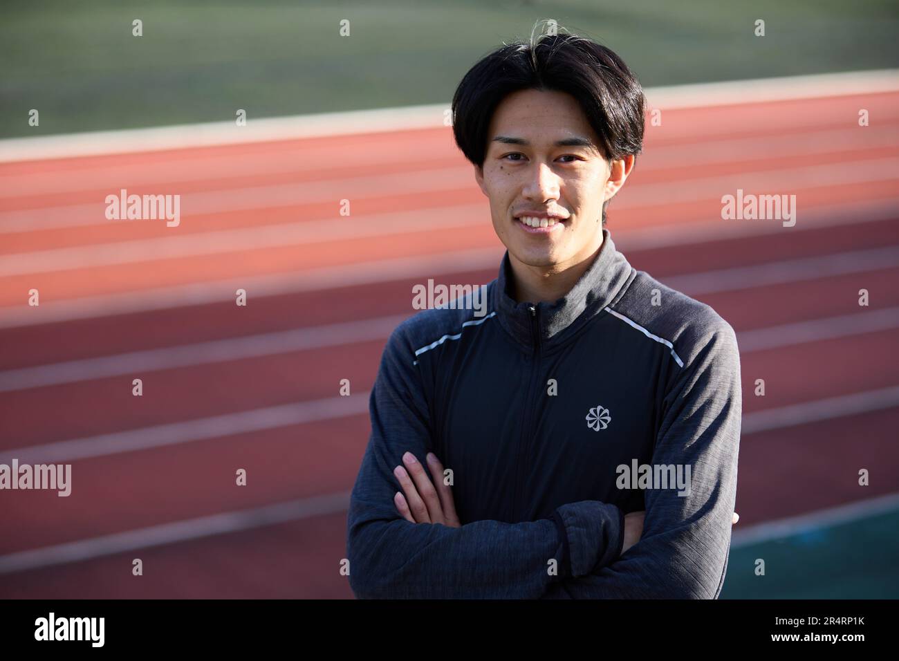 Japanese athlete portrait Stock Photo - Alamy