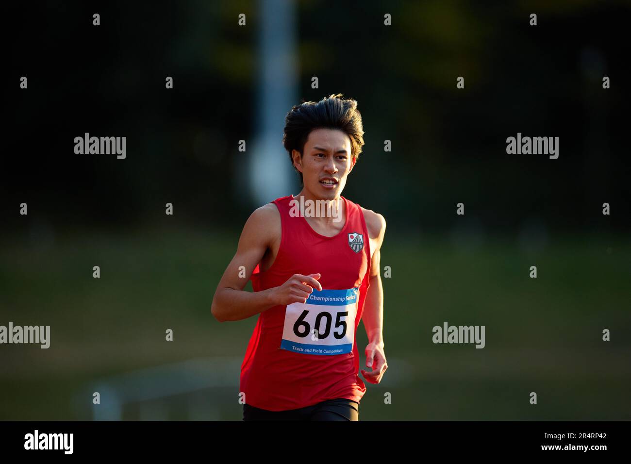 Japanese athletes running on track Stock Photo - Alamy