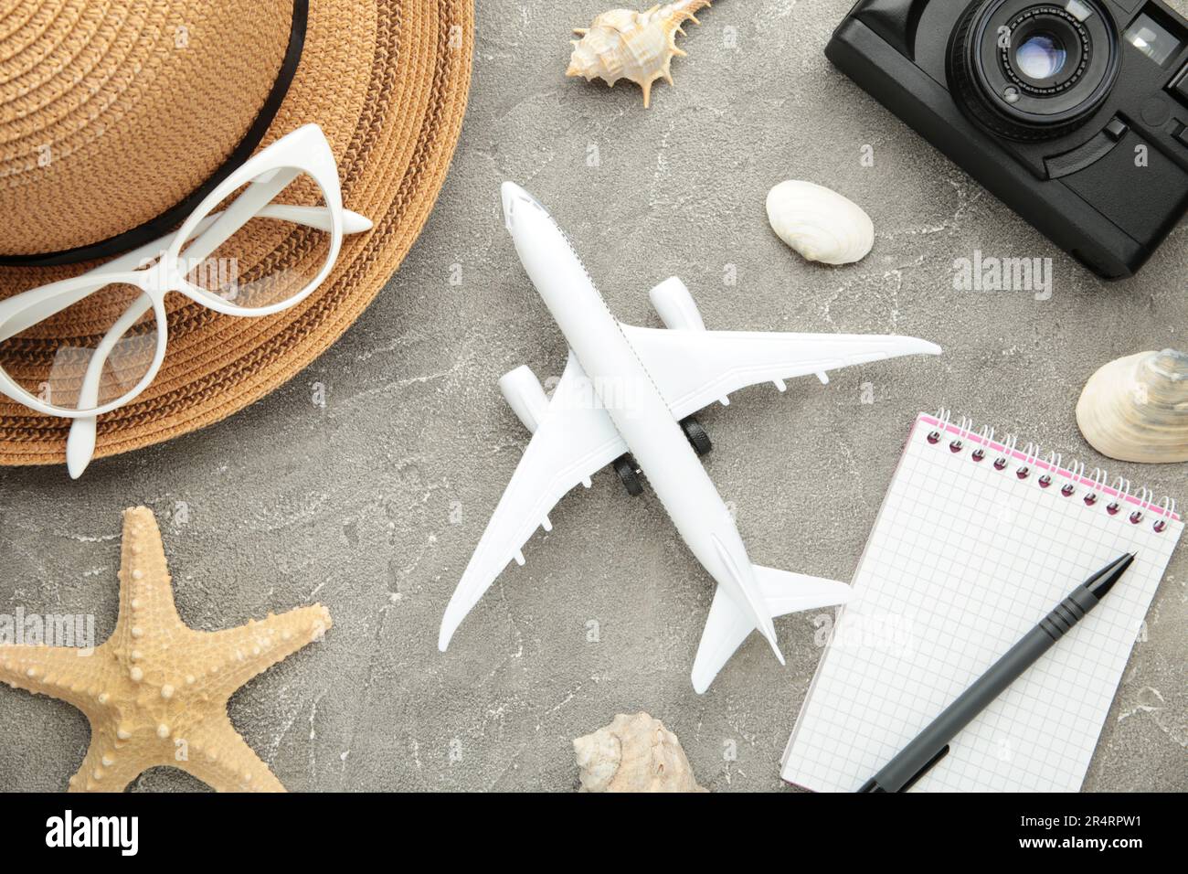 Planning summer holidays, tourism and trip vintage background ...