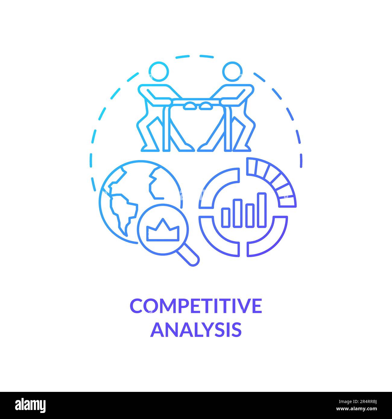 Competitive analysis blue gradient concept icon Stock Vector Image ... Competitive analysis blue gradient concept icon Stock Vector Image ...