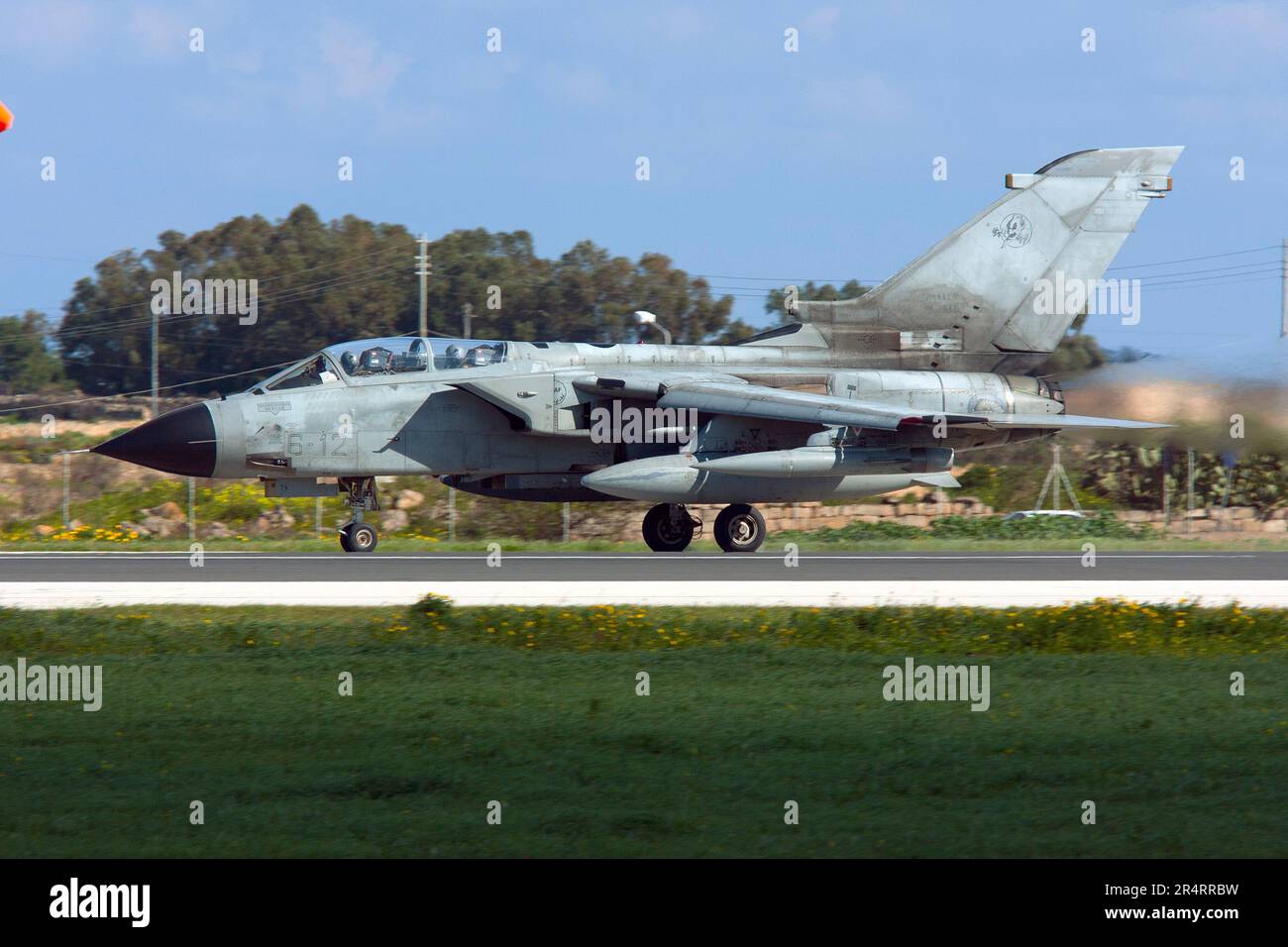 Italian Air Force Panavia Tornado IDS awaiting take off clearance Stock ...