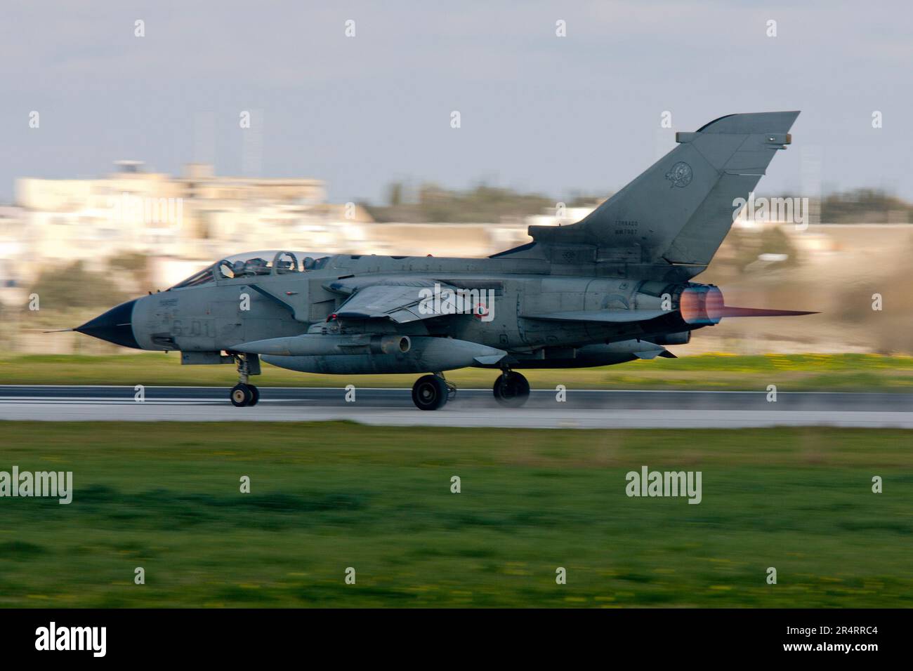 Italian Air Force Panavia Tornado IDS taking off runway 31 Stock Photo ...