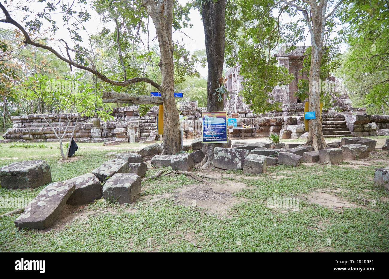Phra That Phu Pek, an ancient Khmer temple atop a hill in Thailand's ...