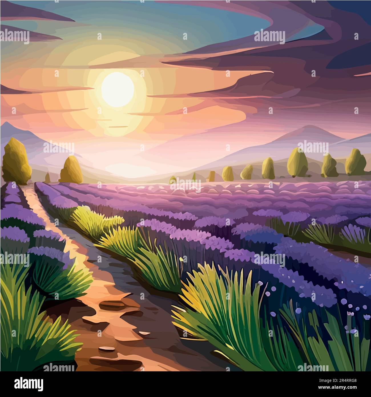 Sunlight france Stock Vector Images - Alamy