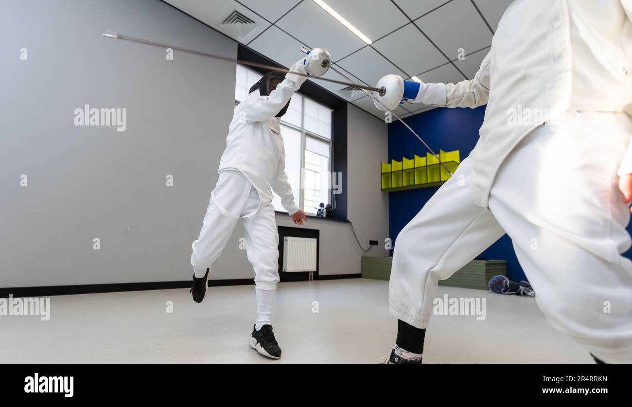 Duel women sword hi-res stock photography and images - Alamy