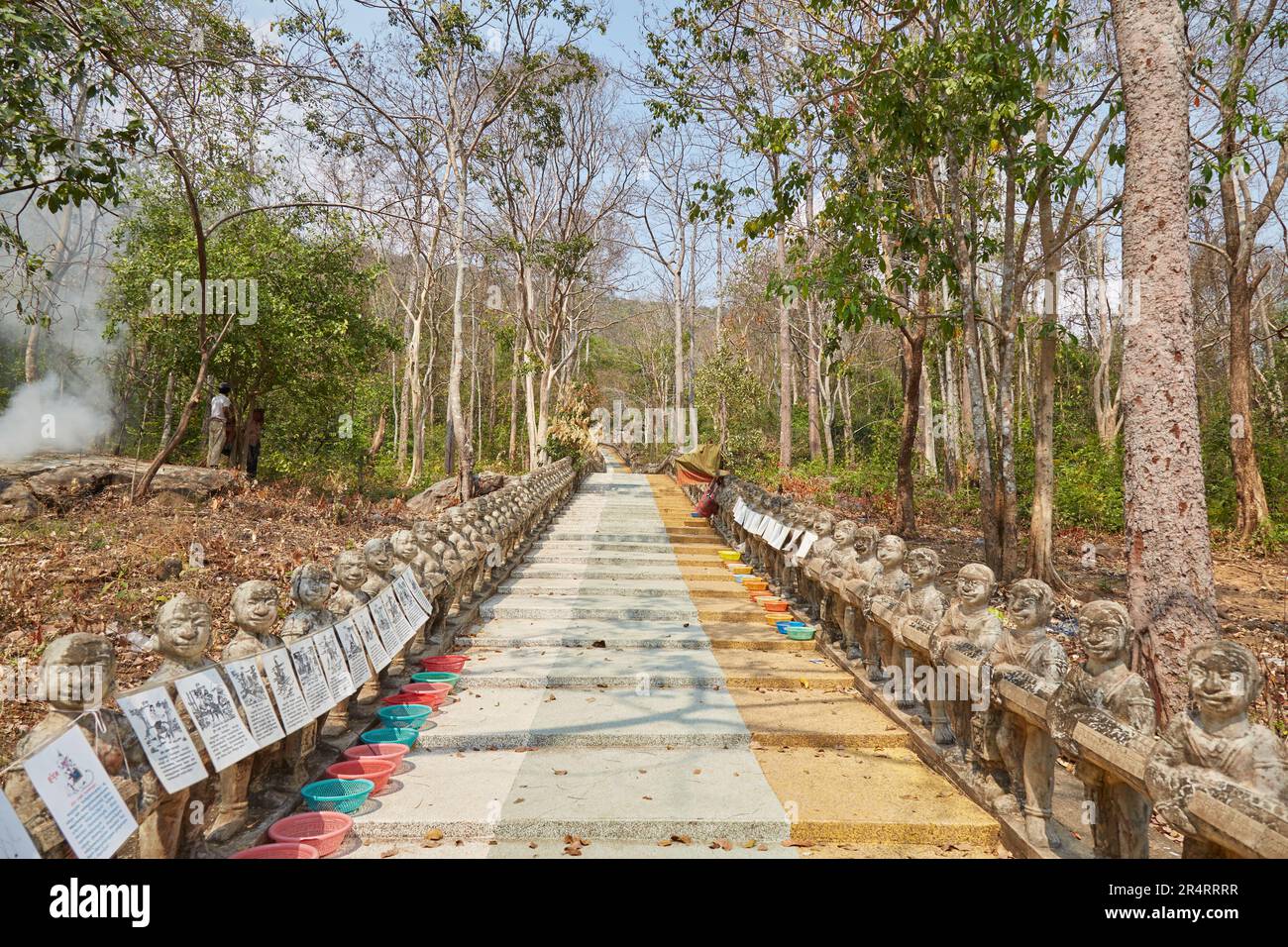 Phnom Santuk, a sacred Buddhist pilgrimage spot in Cambodia, known for ...