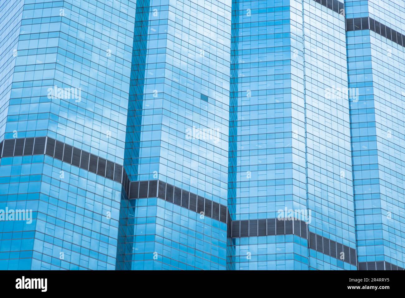 Blue glass windows of modern office building for save energy Stock ...