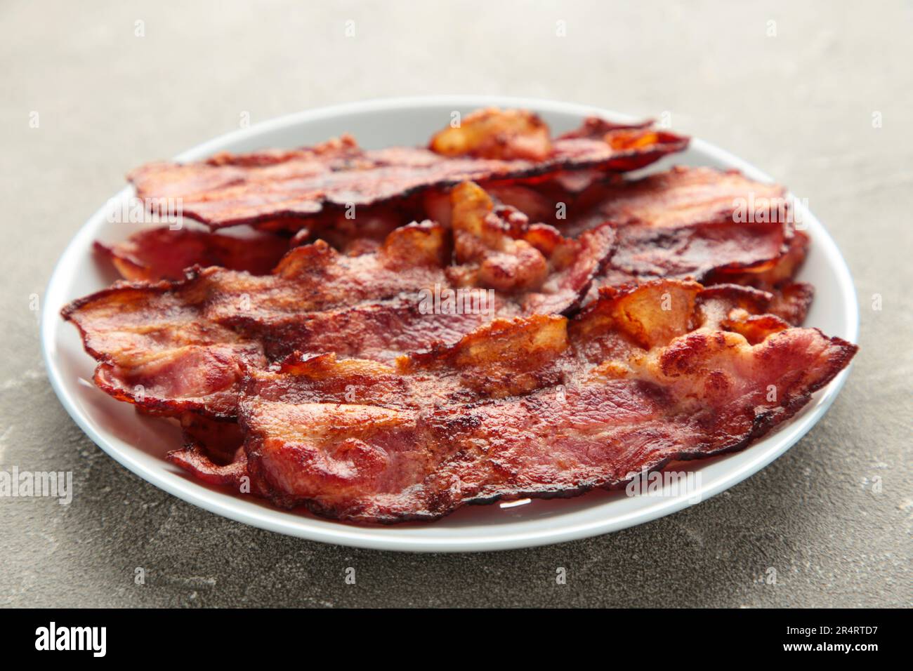 Bacon sliced grilled salt hi-res stock photography and images - Alamy