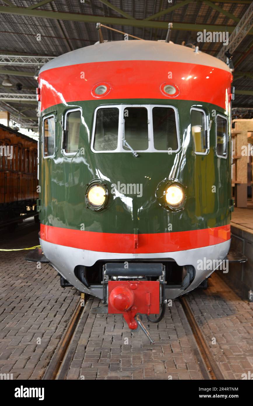 Utrecht, Netherlands. May 2023. Old dutch trains at the Railroad museum ...