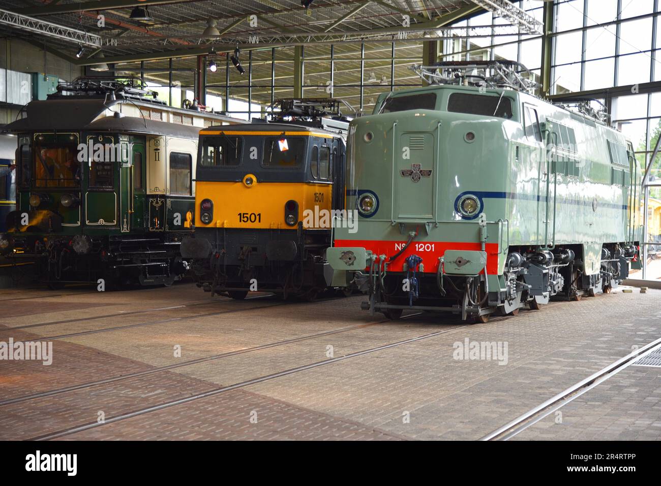 Utrecht, Netherlands. May 2023. Old dutch trains at the Railroad museum ...