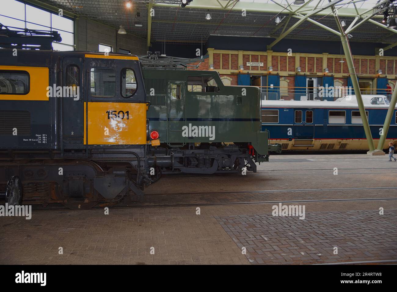 Utrecht, Netherlands. May 2023. Old dutch trains at the Railroad museum ...