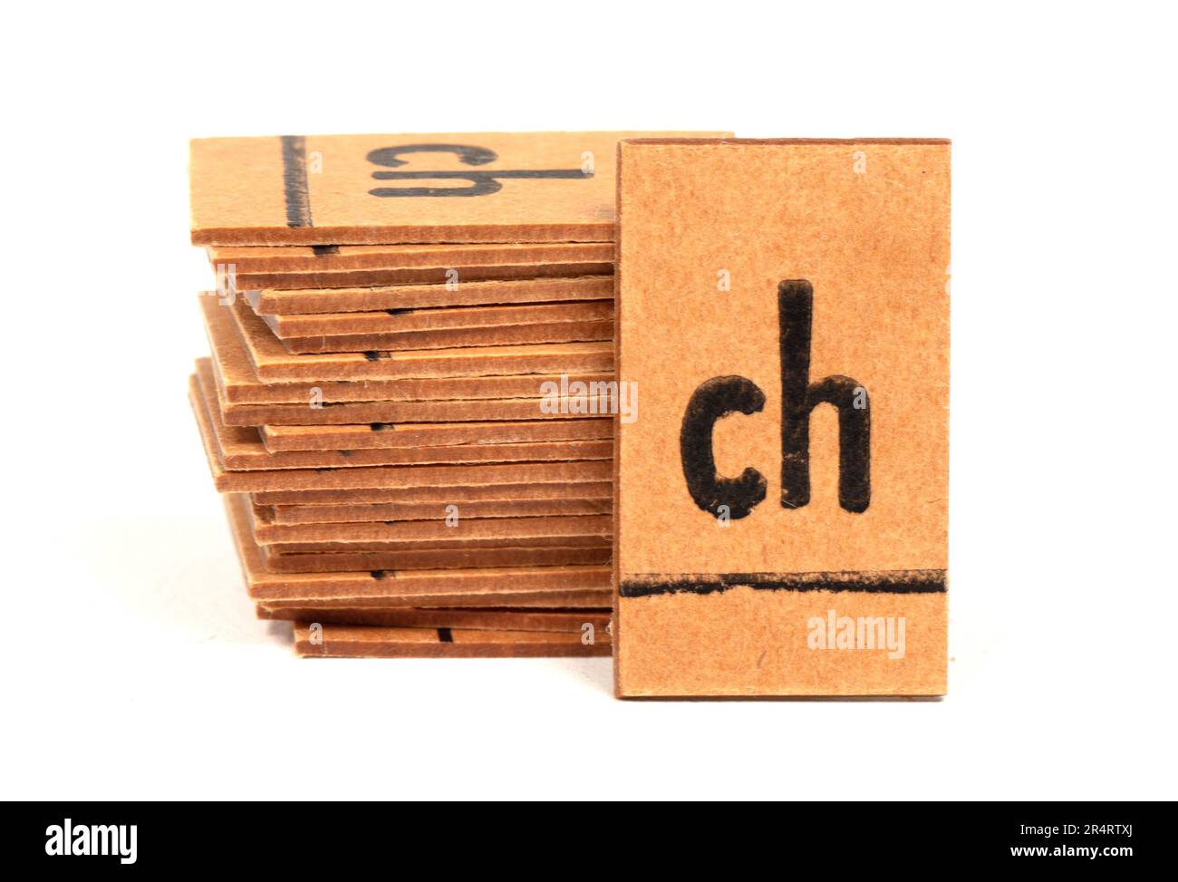 Stack of letters from a very old letterbox used to teach children - The ...