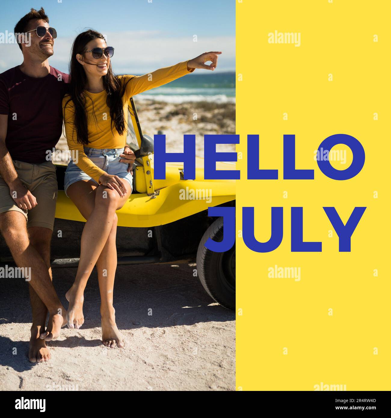 Hello july hi-res stock photography and images - Alamy