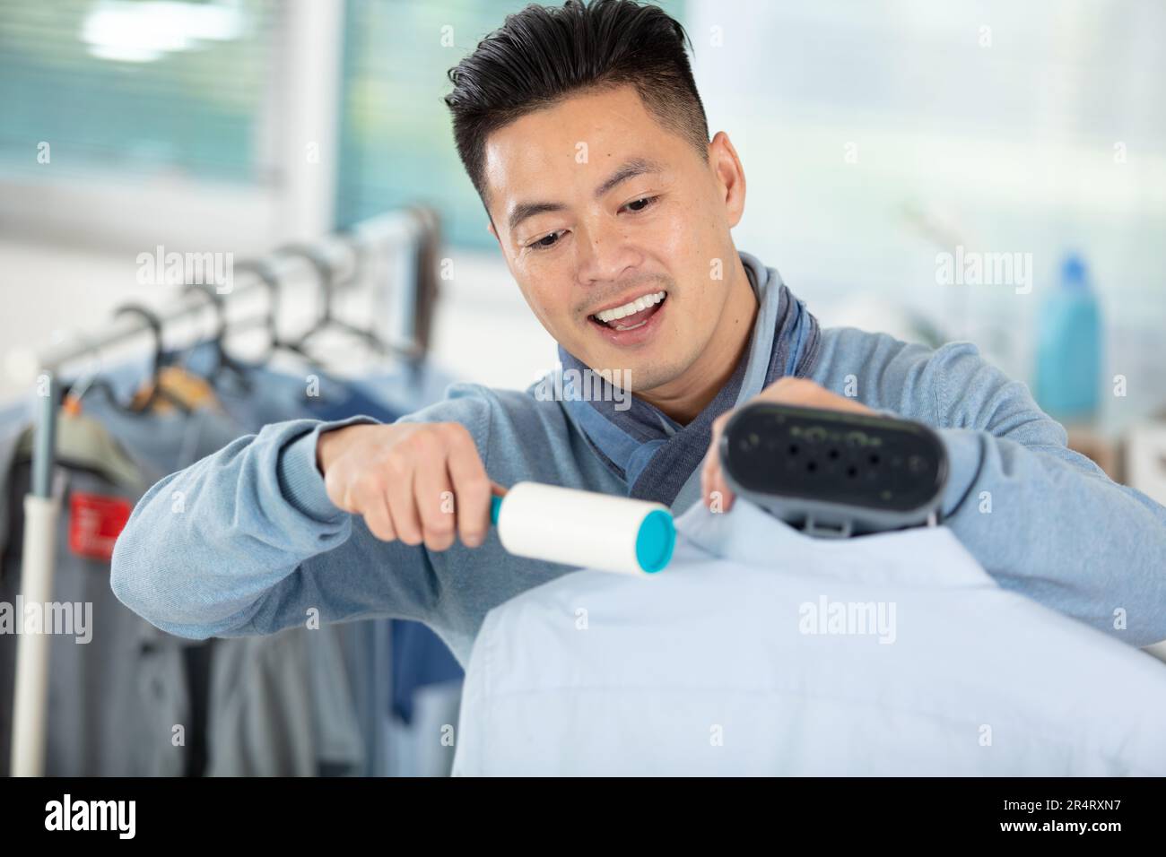 Pile of shirts home hi-res stock photography and images - Alamy