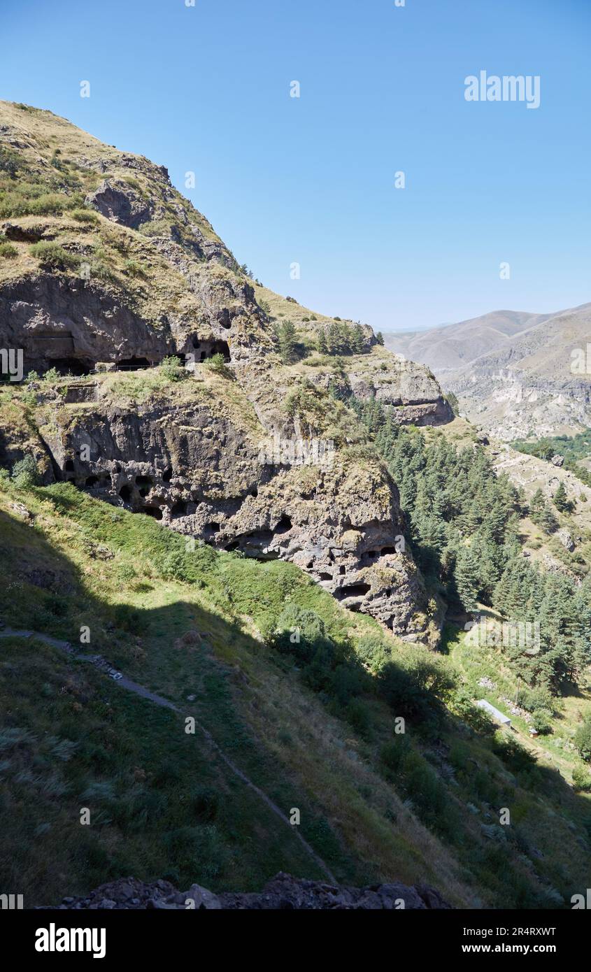 Vanis Kvabebi, an ancient cave city located near and similar to Vardzia ...