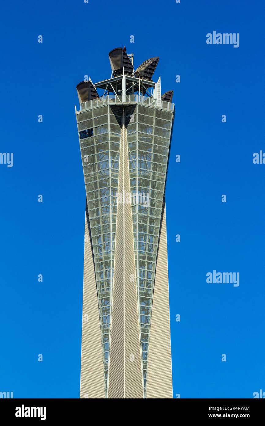 Los Angeles, USA - June 27, 2012: perspective of ATandT Microwave Tower ...