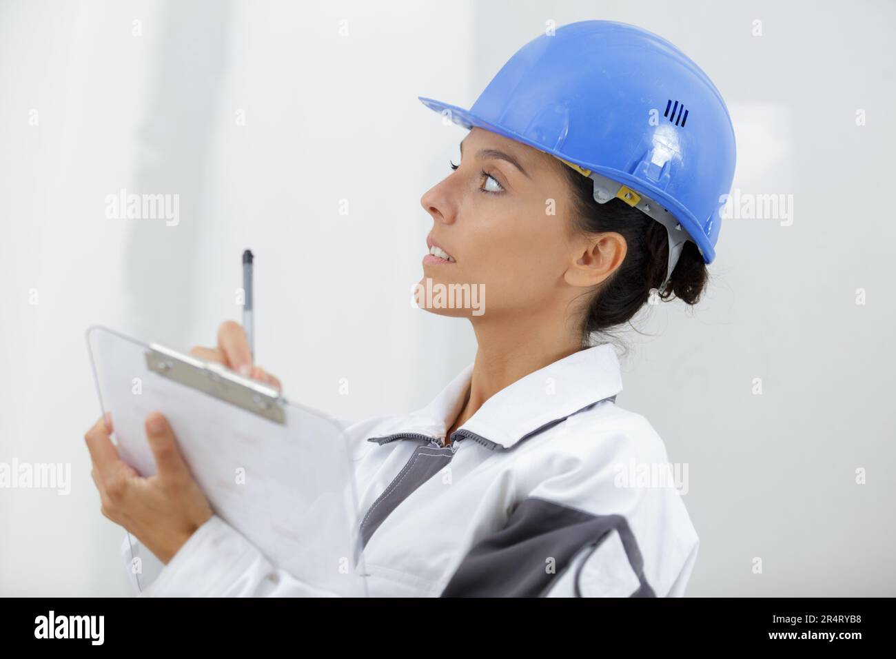 female inspector on construction site Stock Photo - Alamy