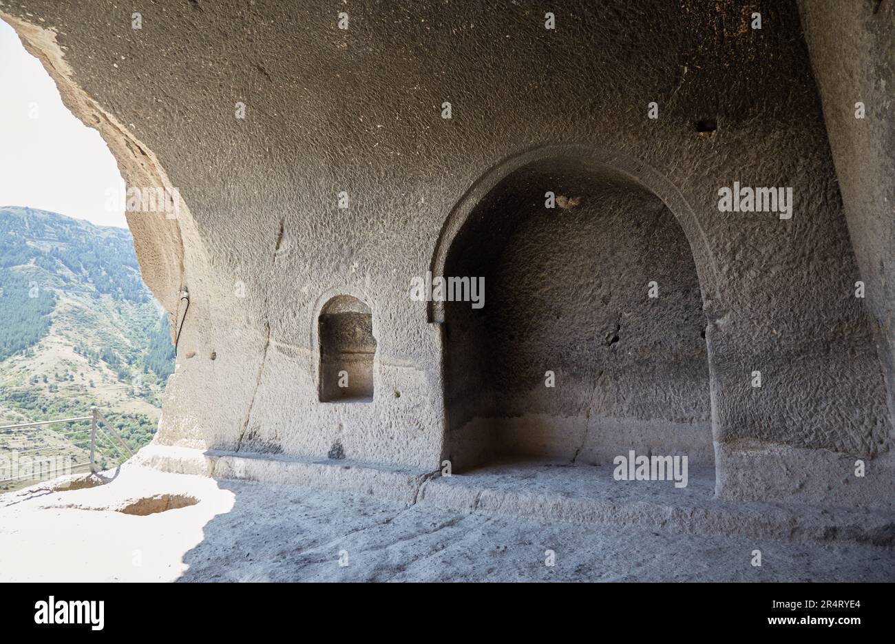 Vardzia, an medieval cave city in Georgia, home to as many as 3,000 ...