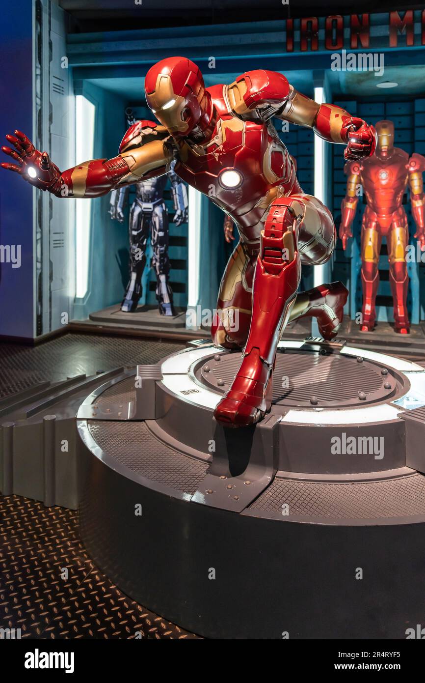 Shah Alam, Malaysia - April 17,2023 : Iron Man 3's wax figure displayed ...