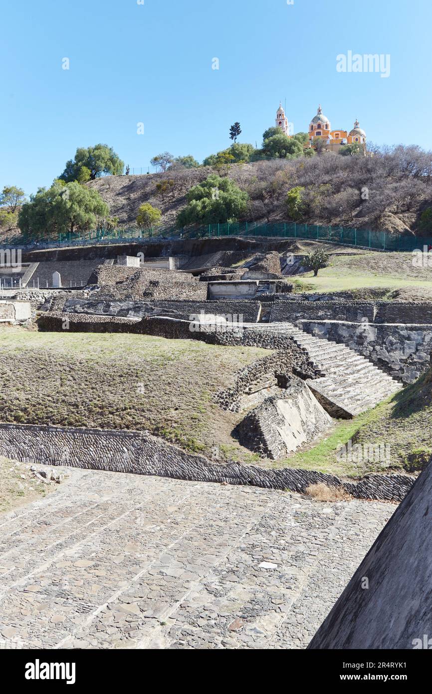 Cholula in Puebla, Mexico, is home to the largest pyramid in the world ...