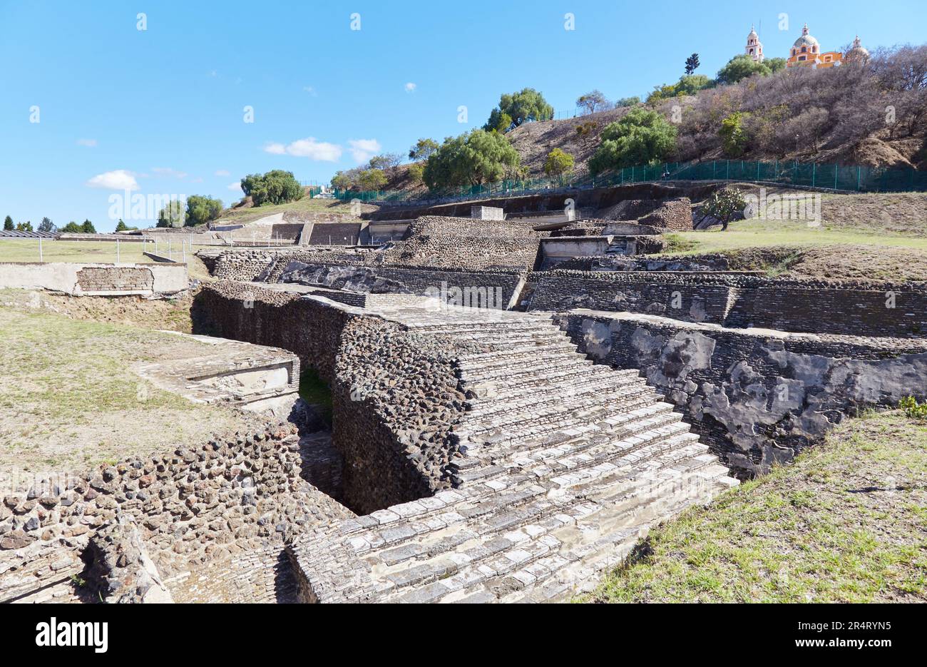 Cholula in Puebla, Mexico, is home to the largest pyramid in the world ...