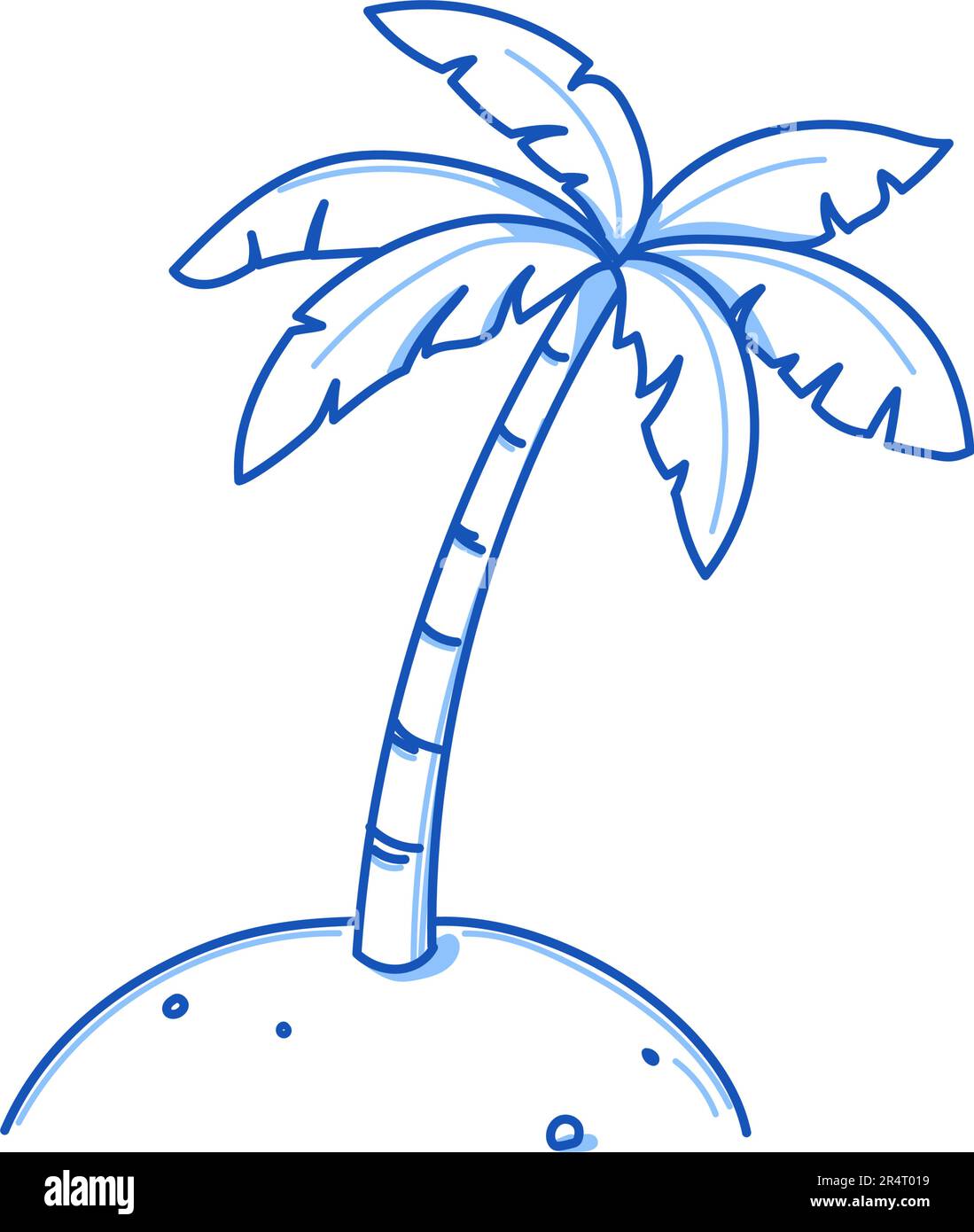 Palm tree doodle. Hand drawn sketch doodle style palm tree. Blue pen ... Palm tree doodle. Hand drawn sketch doodle style palm tree. Blue pen ...