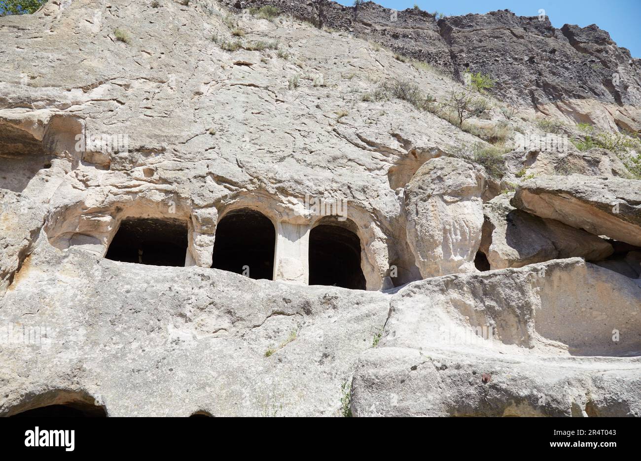 Vardzia, an medieval cave city in Georgia, home to as many as 3,000 ...