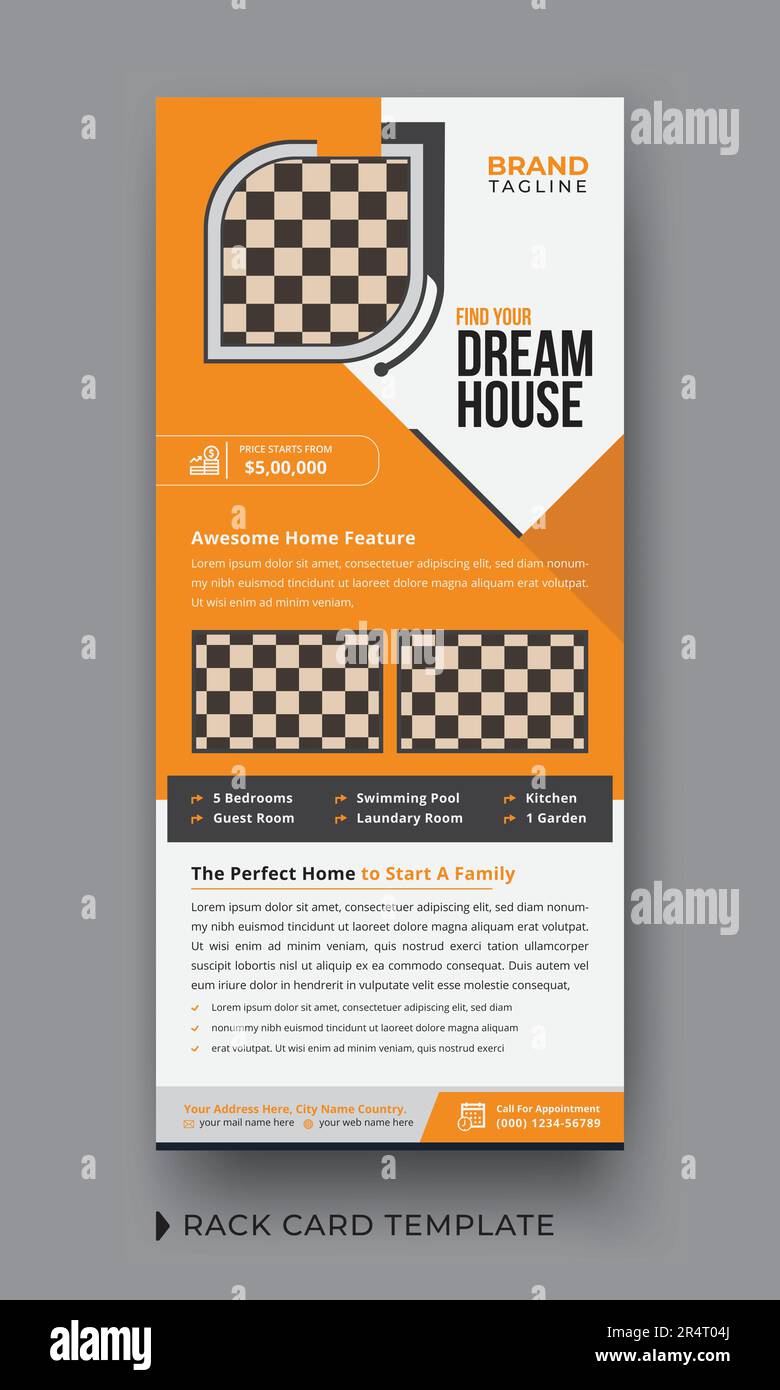 Dl flyer layout hi-res stock photography and images - Alamy