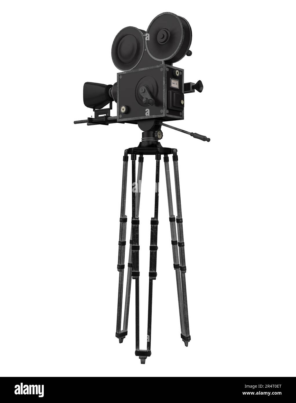 Vintage Movie Camera Isolated Stock Photo - Alamy