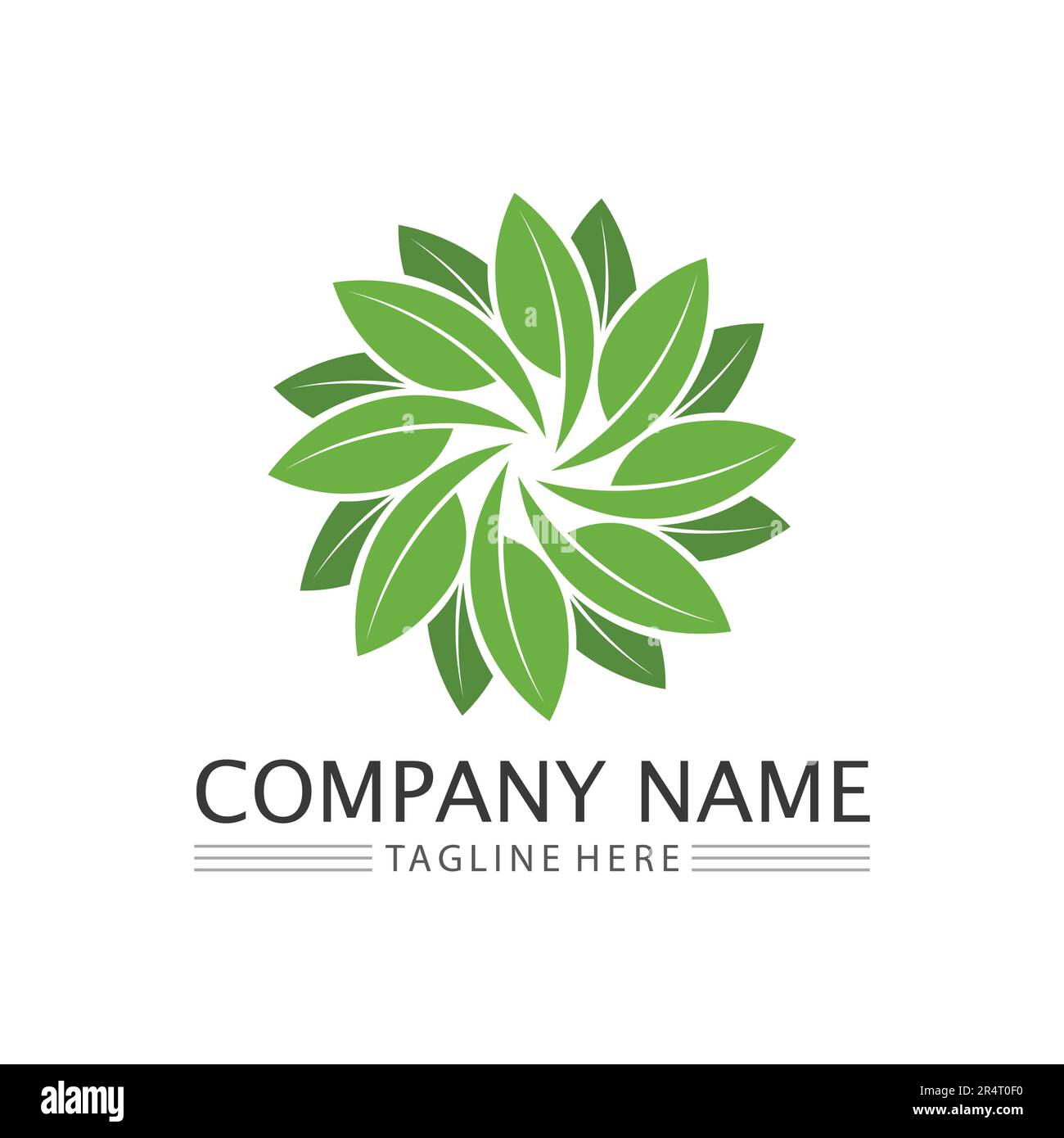 Tree logo icon vector illustration design.Vector silhouette of a tree ...