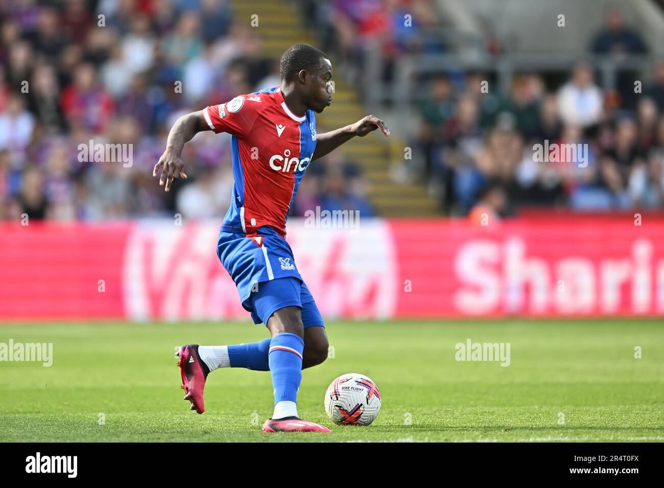 LONDON, ENGLAND - MAY 28: Tyrick Mitchell of Crystal Palace in new home ...