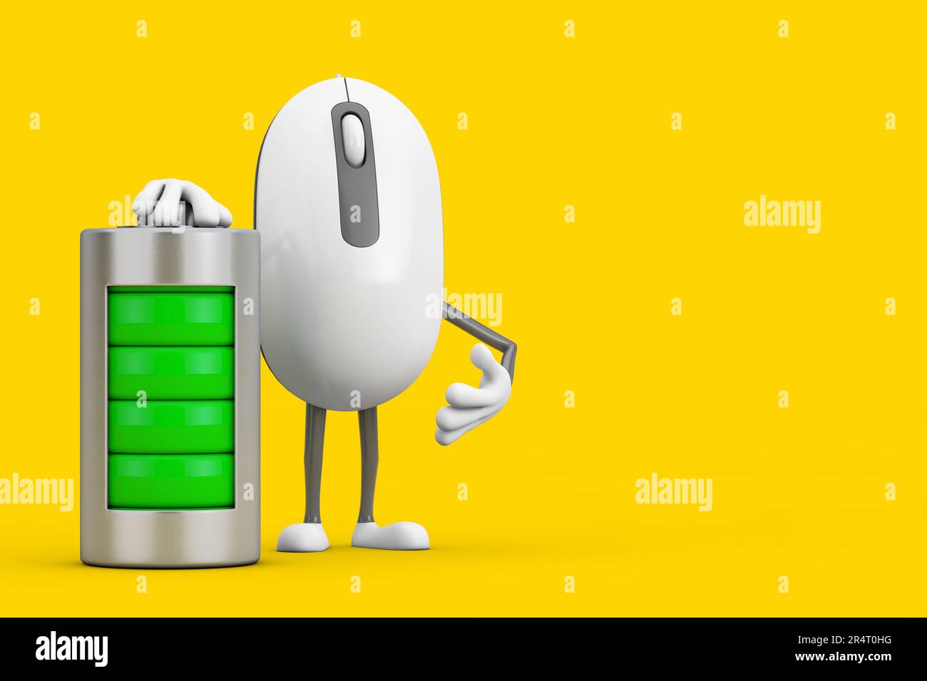 Computer Mouse Cartoon Person Character Mascot with Abstract Charging ...