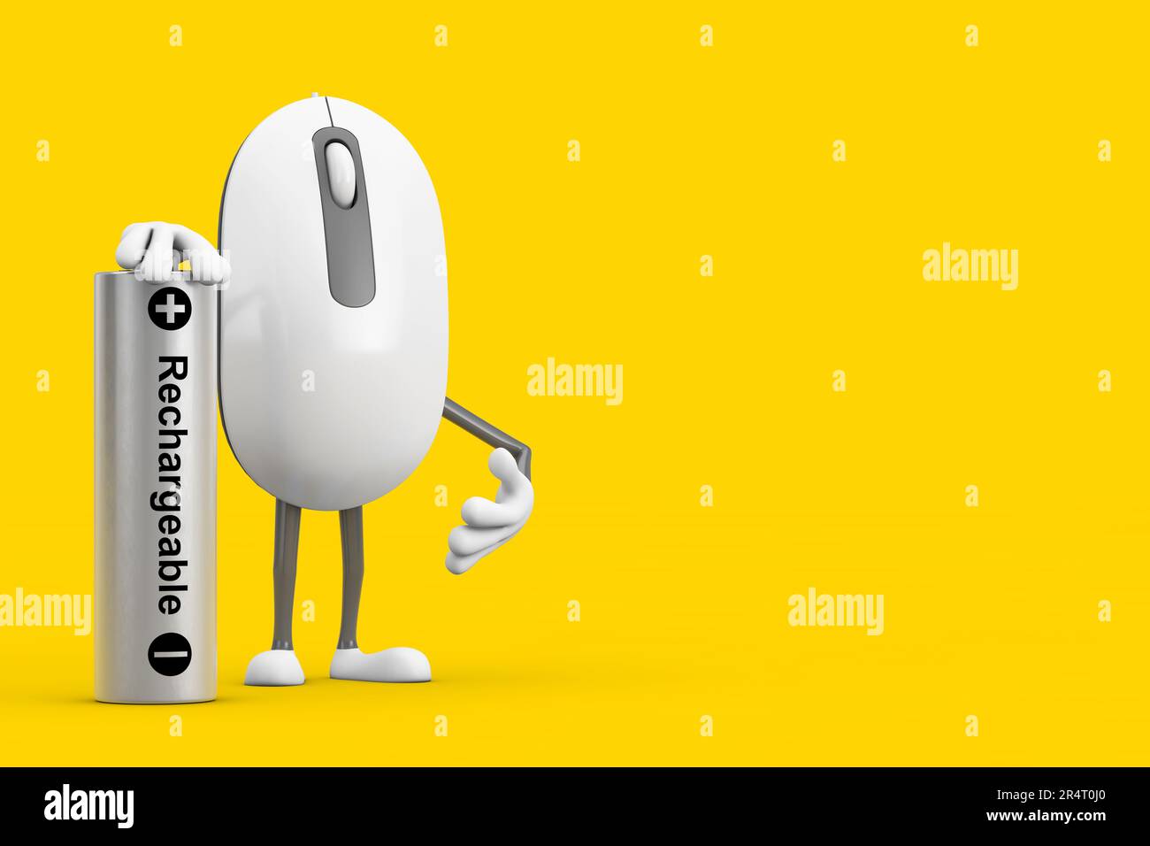 Computer Mouse Cartoon Person Character Mascot with Rechargeable ...