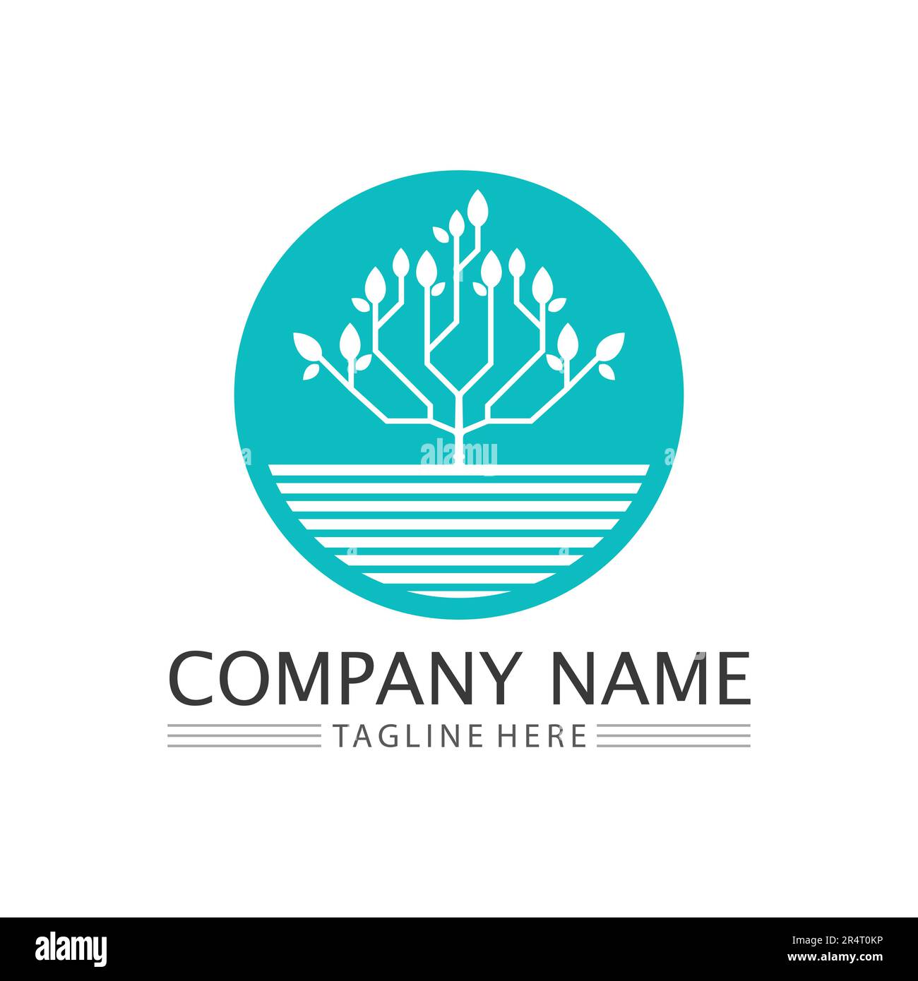 Tree logo icon vector illustration design.Vector silhouette of a tree ...