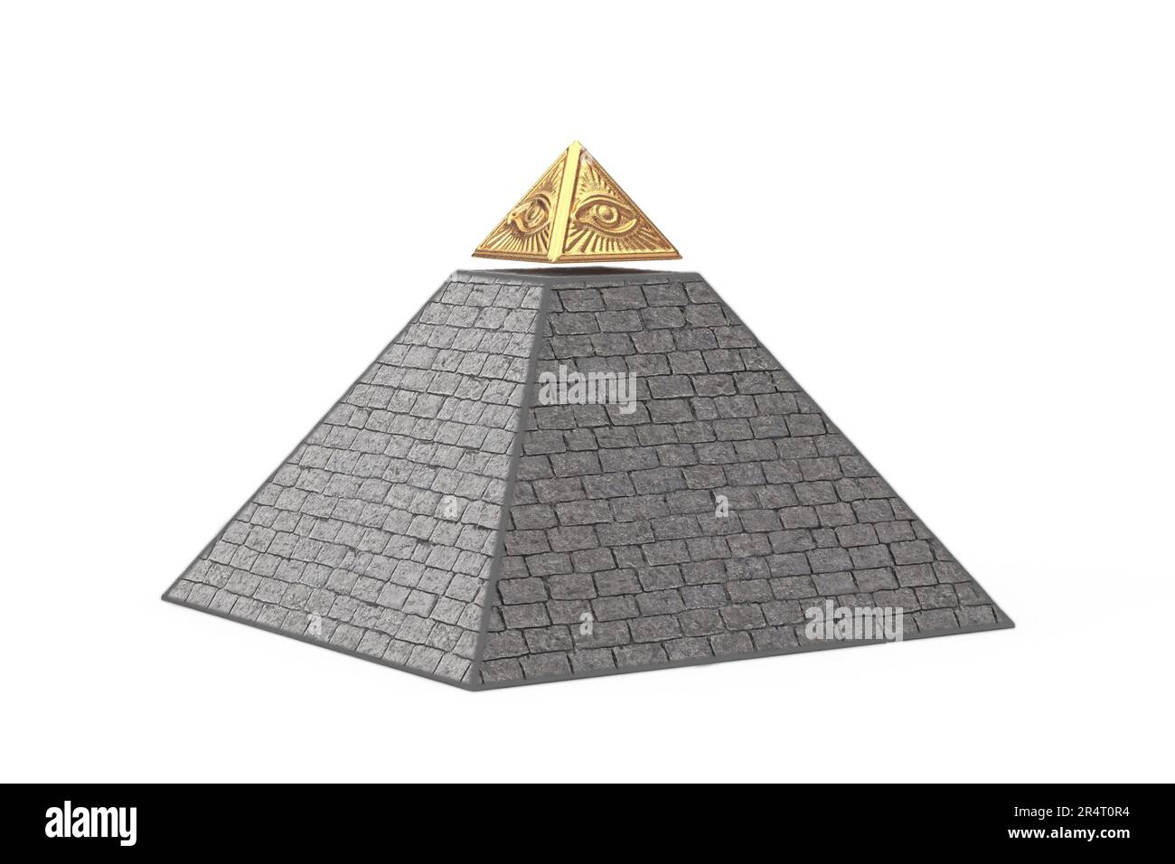 Stone Pyramid with Golden Top Masonic Symbol All Seeing Eye Pyramid ...