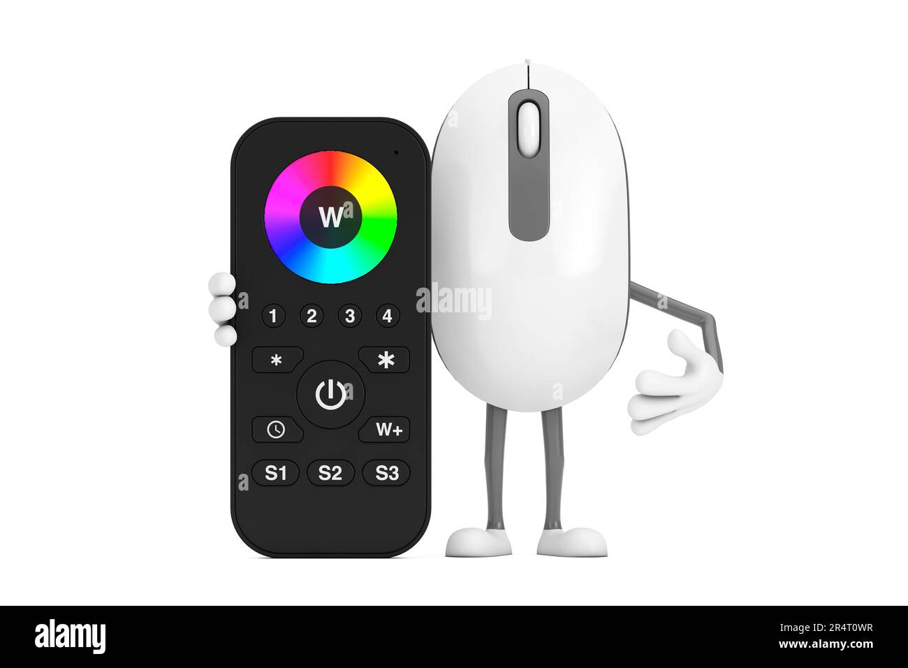 Computer Mouse Cartoon Person Character Mascot with Infrared Remote ...