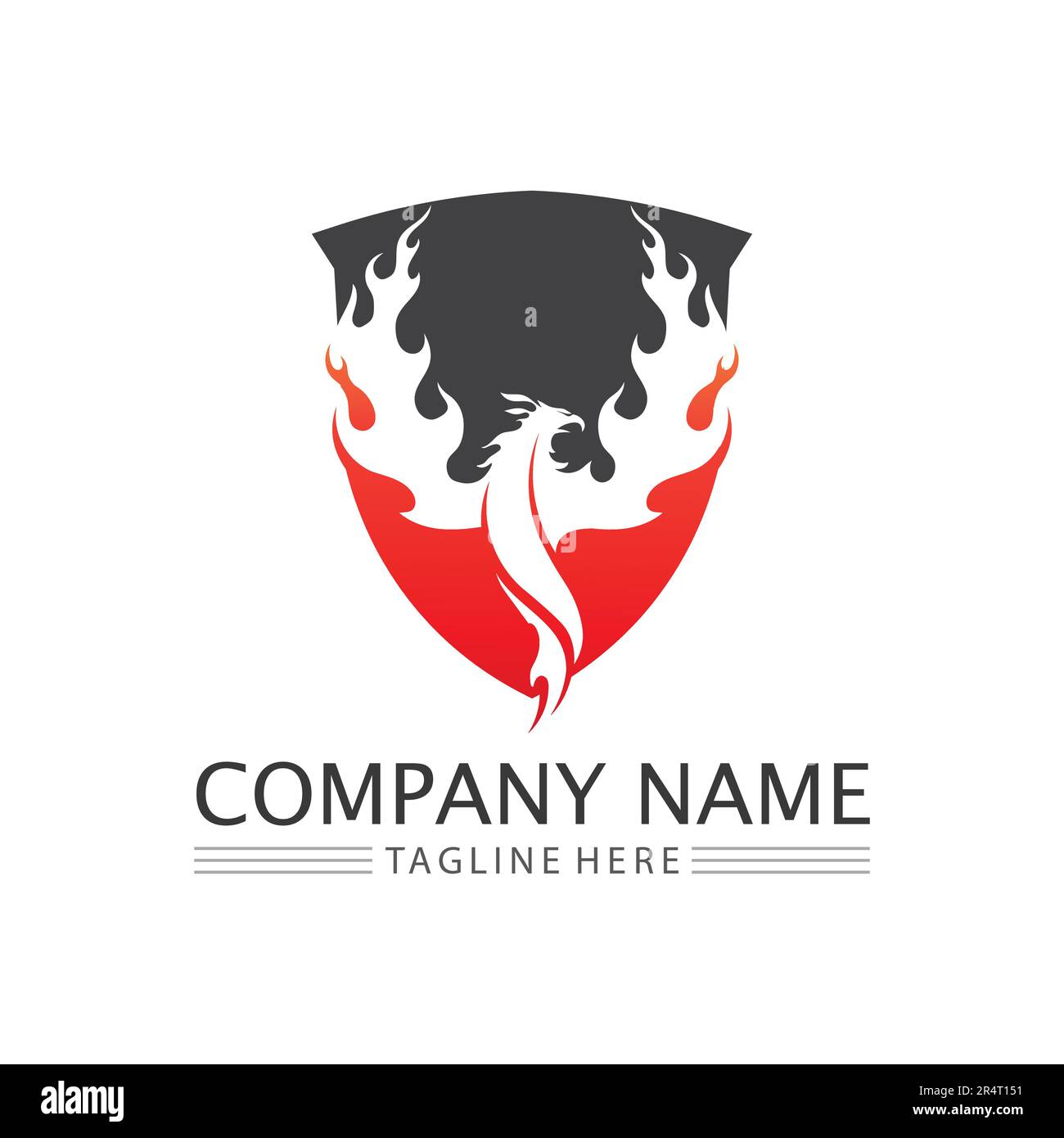 Fire flame logo hi-res stock photography and images - Alamy