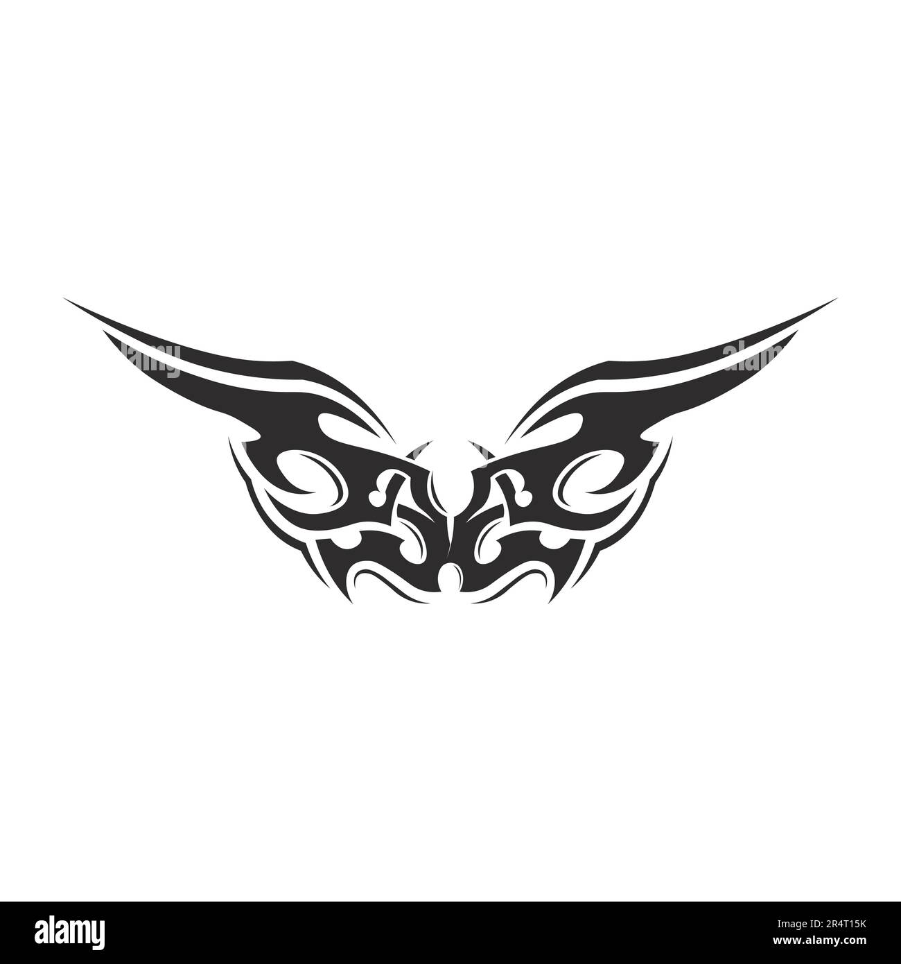 black tribal vector logo design icon and sign tribal Stock Vector Image ...