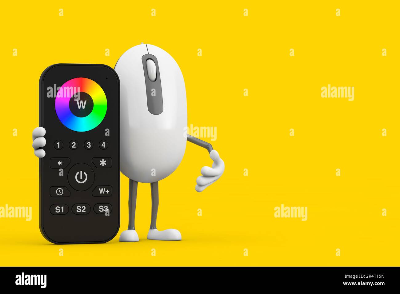 Computer Mouse Cartoon Person Character Mascot with Infrared Remote ...