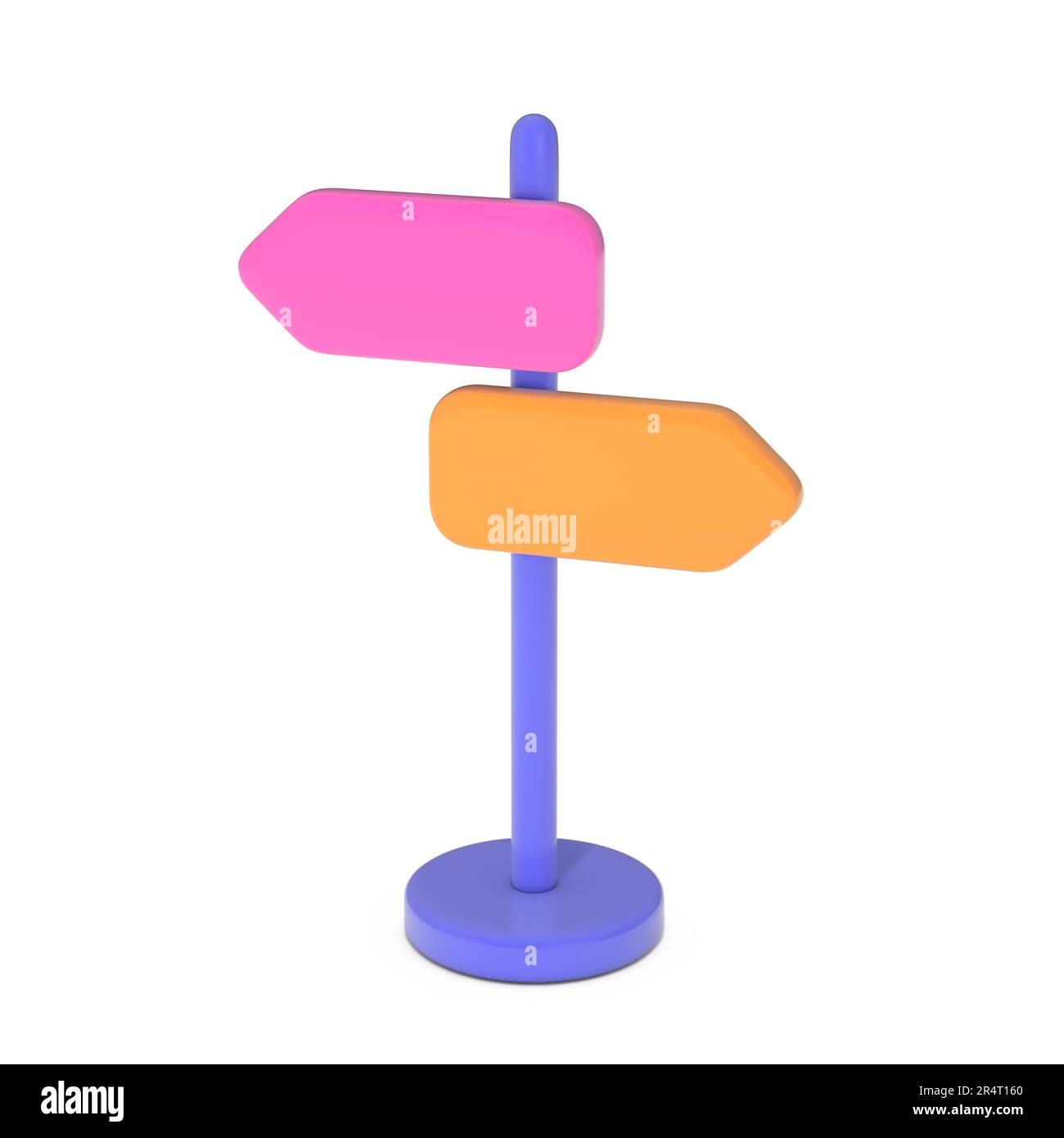 Road Sign Post Web Icon Sign with Different Directions on a white ...